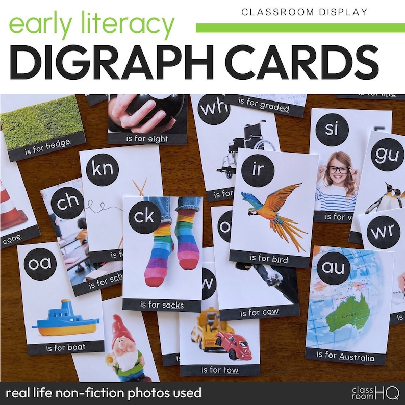 Digraph Flashcards | Sound Wall Posters - Etsy
