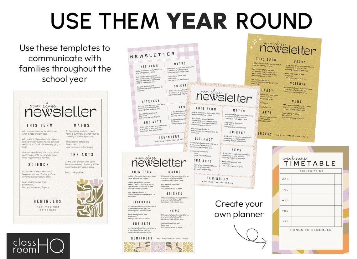 Groovy Vintage Retro Classroom Decor Theme Editable Meet the Teacher ...