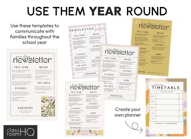 Groovy Vintage Retro Classroom Decor Theme Editable Meet the Teacher ...
