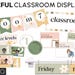 Vintage Retro Daisy Theme Classroom Decor Bundle HAZY DAISY Classroom ...
