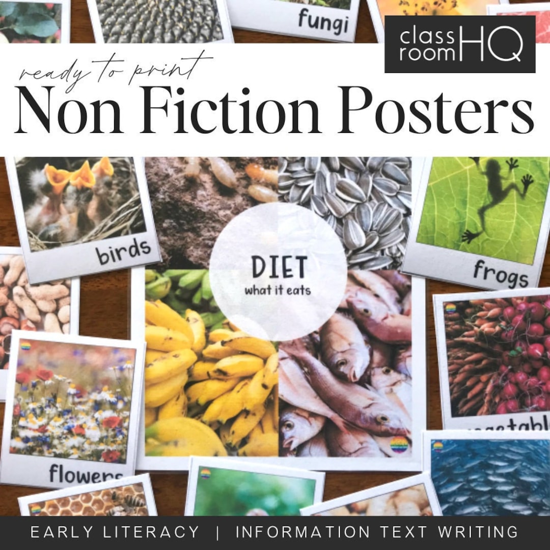 Non Fiction Information Text Posters and Word Wall - Animal DIET - Etsy