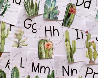 BOHO RAINBOW Alphabet Posters | Etsy