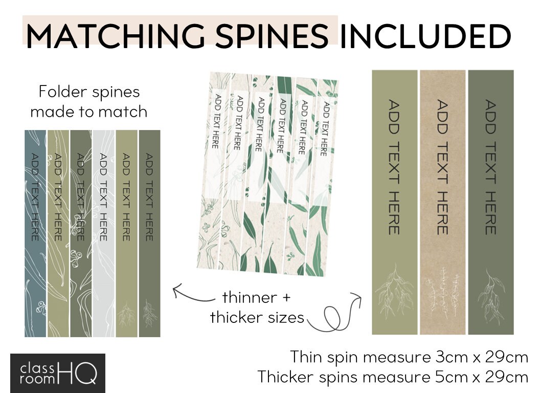 AUSSIE FLORA Binder Covers Pack - Etsy