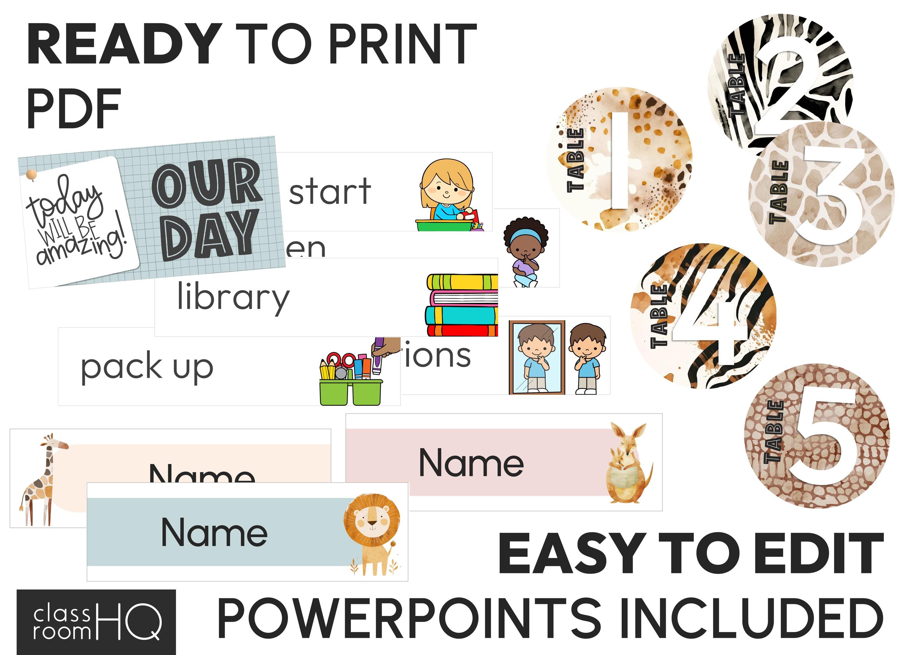 Wild Animal Zoo Classroom Theme ZOO TALES Classroom Decor Bundle - Etsy ...