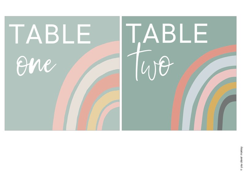 Modern BOHO RAINBOW Classroom Labels Signs Pack | Etsy