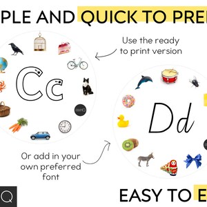 Beginning Sounds Alphabet Wheels | Science of Reading Aligned - Etsy