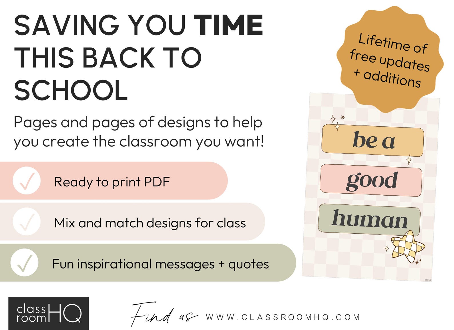 Calm Retro Motivational Posters Inspiring Wall Art HAZY DAISY Classroom ...