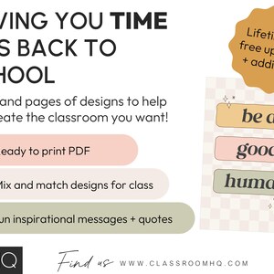 Calm Retro Motivational Posters Inspiring Wall Art HAZY DAISY Classroom ...