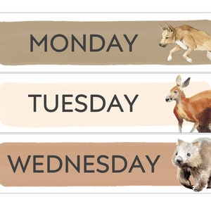 MODERN AUSSIE Teacher Trolley 10-drawer Labels Australian Themed ...