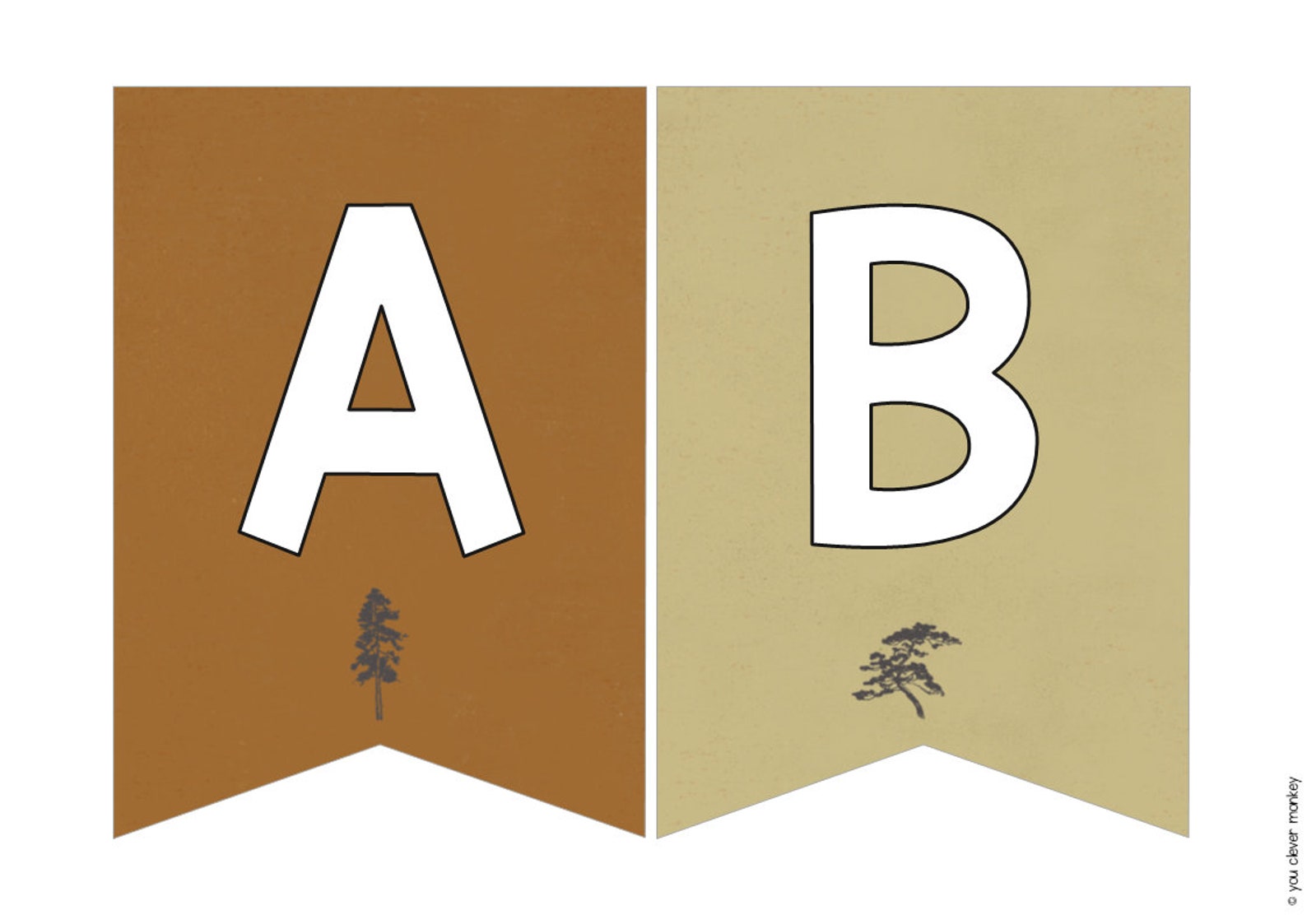 Woodland Forest Theme Classroom Decor Class Bulletin Board Bunting Pack ...