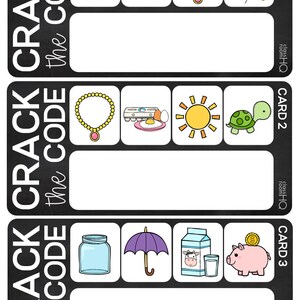 Crack the Code CVCC Cards - Etsy