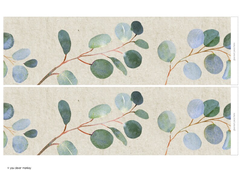 GUM LEAF Classroom Borders Eucalyptus Class Theme - Etsy