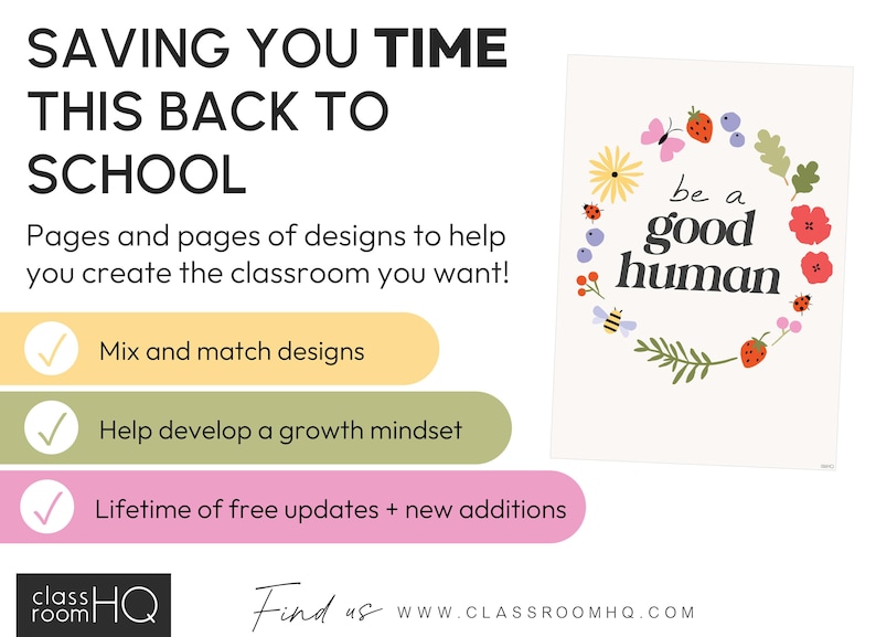 Growth Mindset Classroom Posters | Inspirational Spring Garden Decor ...