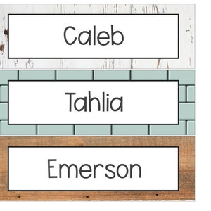 MODERN FARMHOUSE Desk Plates - Etsy