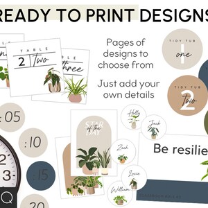Editable Class Supply Labels, Posters & Signs Pack | PLANT LIFE ...