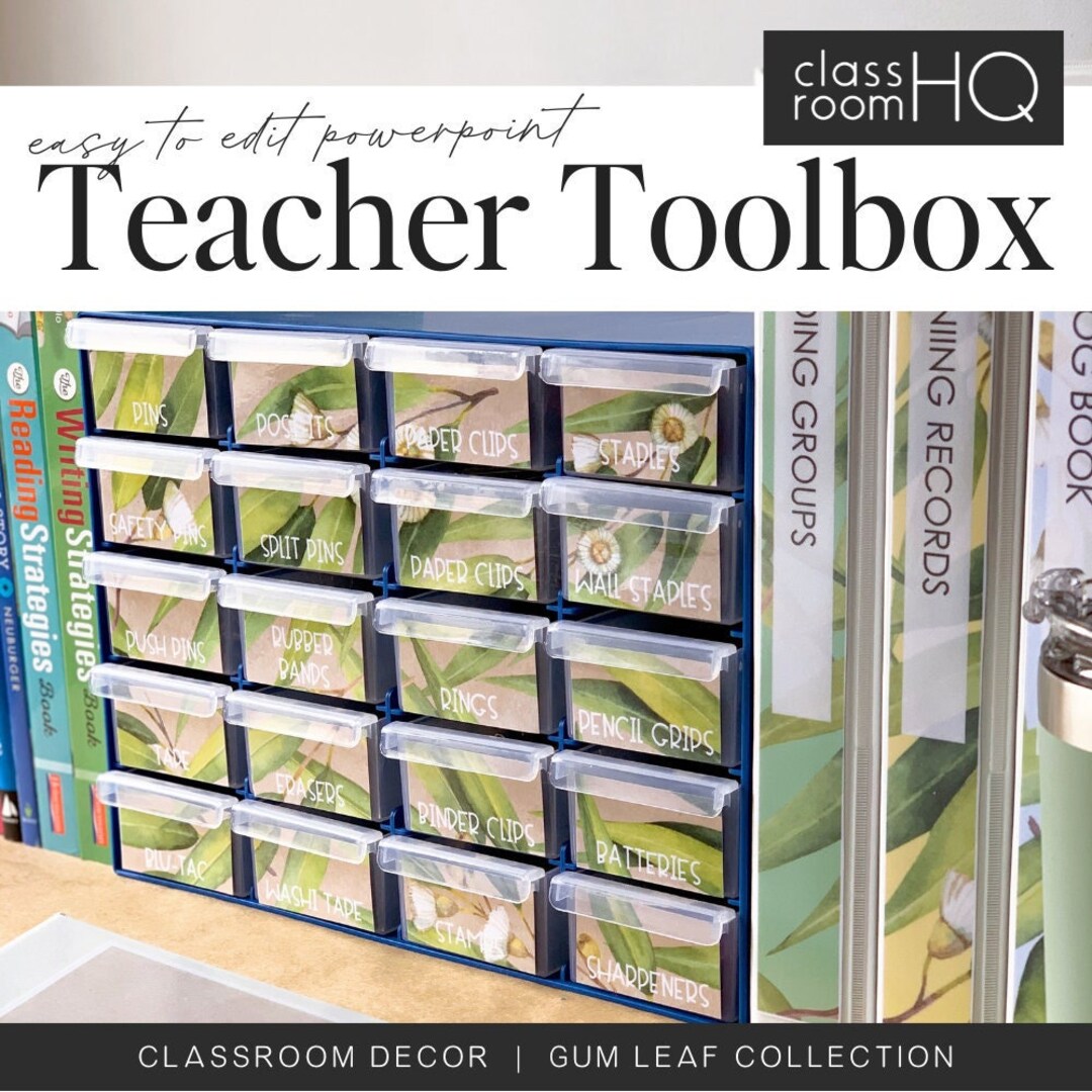 GUM LEAF Teacher Toolbox Eucalyptus Class Theme - Etsy