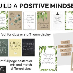 Australian Eucalyptus Inspirational Growth Mindset Wall Posters for ...