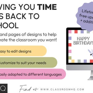 Editable Daily Slides Classroom Digital Templates | SPRING GARDEN ...