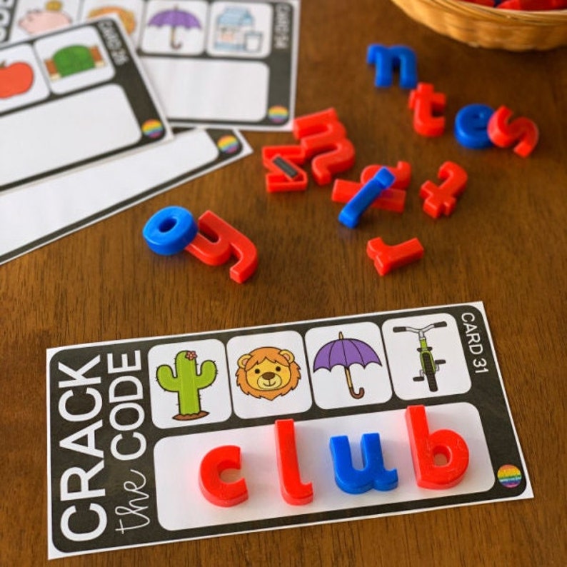 Crack the Code CCVC Word Pack Phonemic Awareness - Etsy