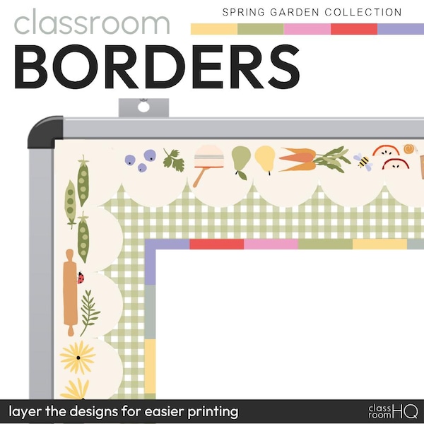 Spring Bulletin Boarders - Etsy