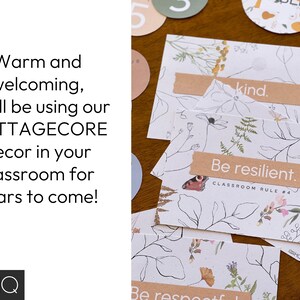 Vintage Cozy Natural Theme Editable Class Supply Labels, Student Name ...