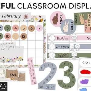 Vintage Cozy Natural Theme Classroom Decor BUNDLE | COTTAGECORE Collection - Etsy