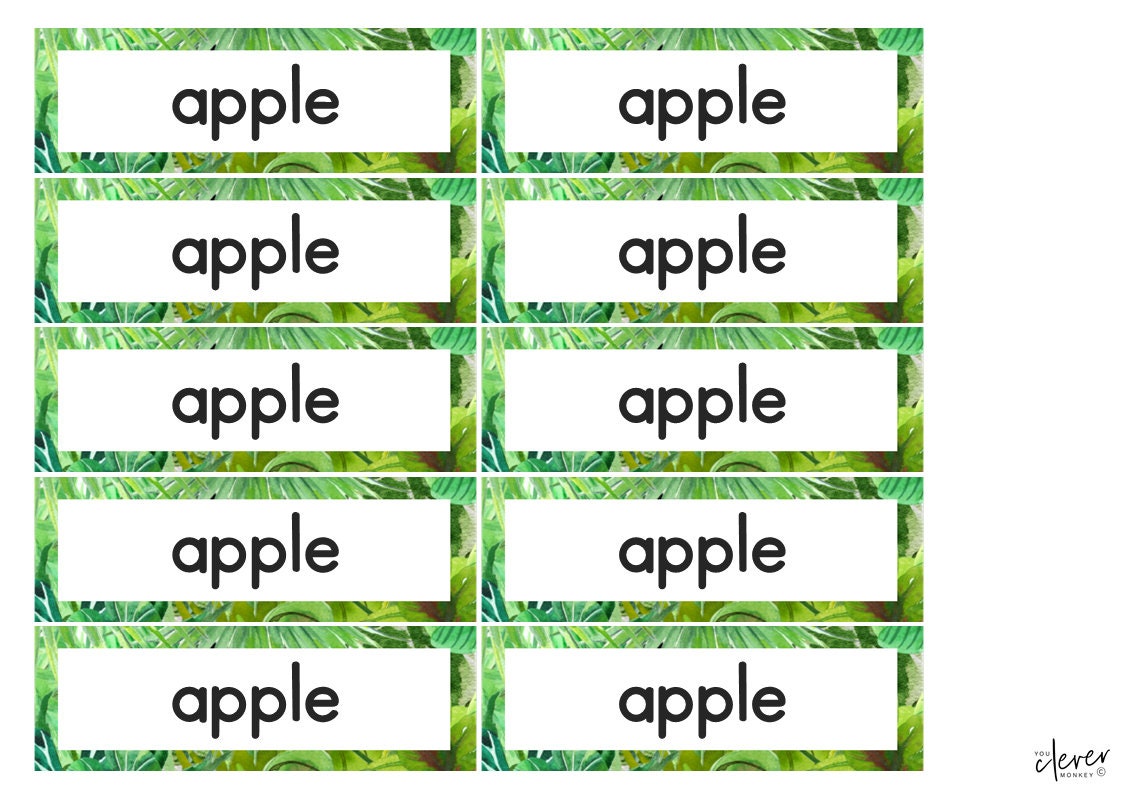 Modern Tropical Classroom Decor Editable Word Wall Pack | TROPICAL ...