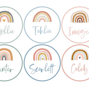 Modern BOHO RAINBOW Classroom Labels + Signs Pack - Etsy