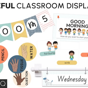 Modern Fun Bright Classroom Decor Bundle - Dog Inspired Classroom Theme ...