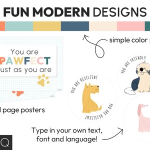 DOG DAYS Affirmation Station Pack | Dog Themed Classroom Decor - Etsy