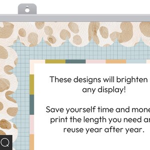 Editable Bulletin Board Borders Pack Wild Animal Theme ZOO TALES ...