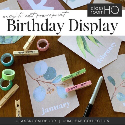 GUM LEAF Classroom Labels Signs Pack Eucalyptus Class - Etsy Canada