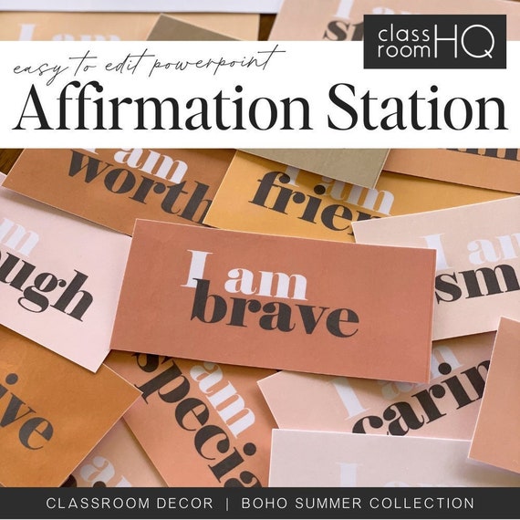 BOHO SUMMER Affirmation Station Pack - Etsy