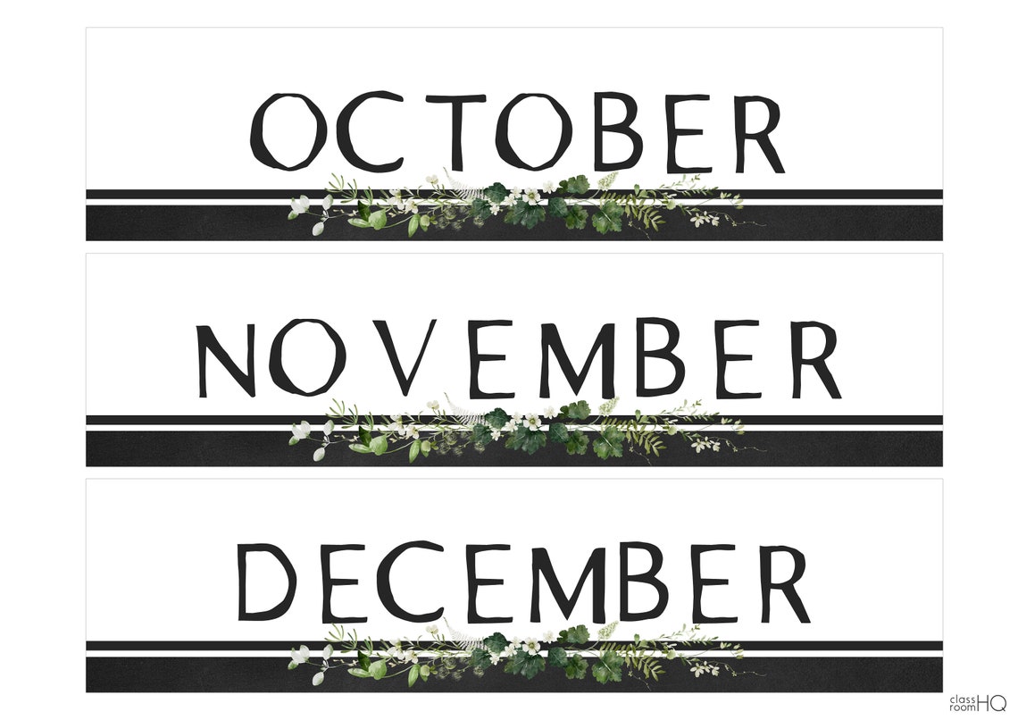 Editable Flip Calendar Classroom | Date Display & Daily Routine ...