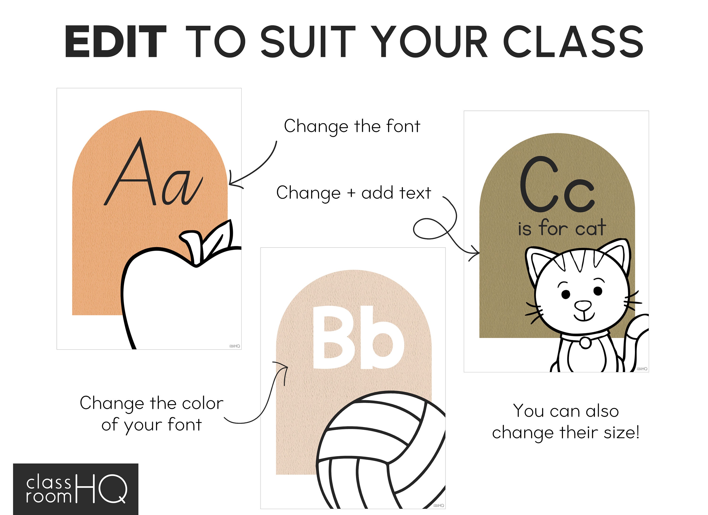 Groovy Vintage Retro Theme Classroom Decor Alphabet Posters | SUNDAZED ...