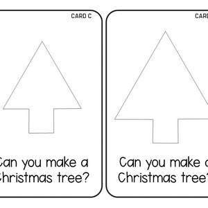 Christmas STEM Pattern Block Challenge Cards - Etsy UK