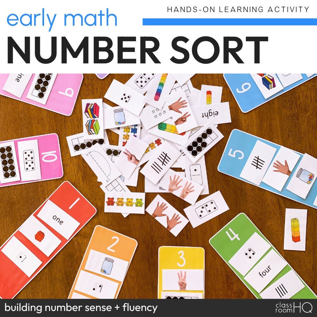 Number Sorting Mats 1-10 - Etsy