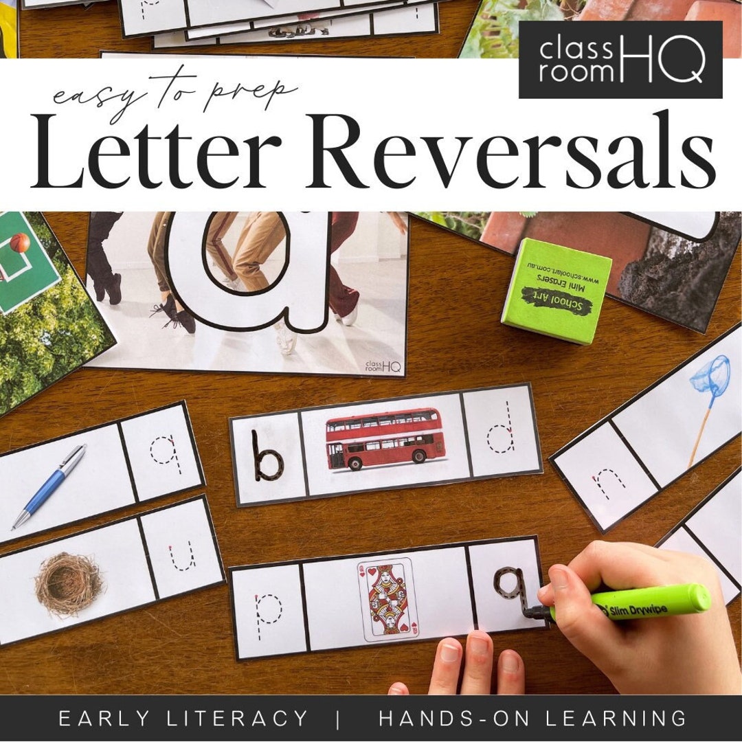 Letter Reversals BUNDLE B D P Q and N U Letter - Etsy