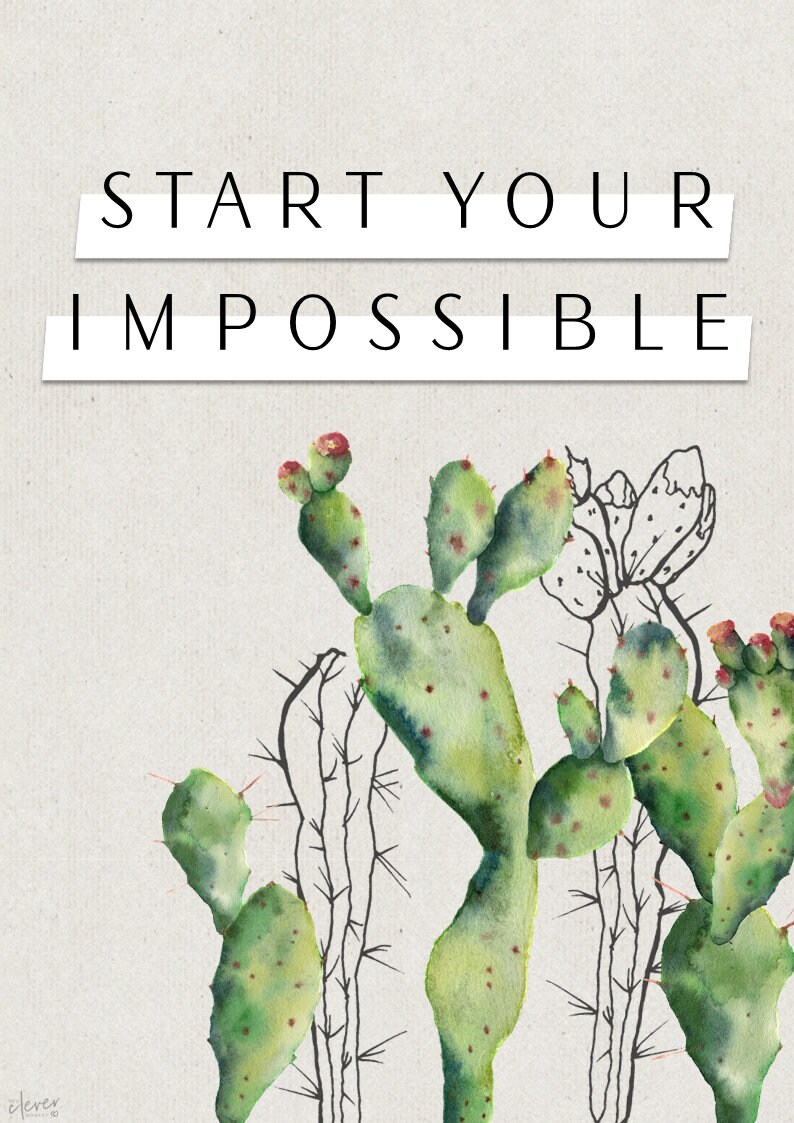 CACTUS Inspirational Growth Mindset Classroom Posters - Etsy