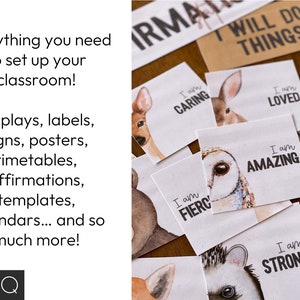 Woodland Forest Theme Classroom Decor Bundle | INTO THE WOODS - Etsy