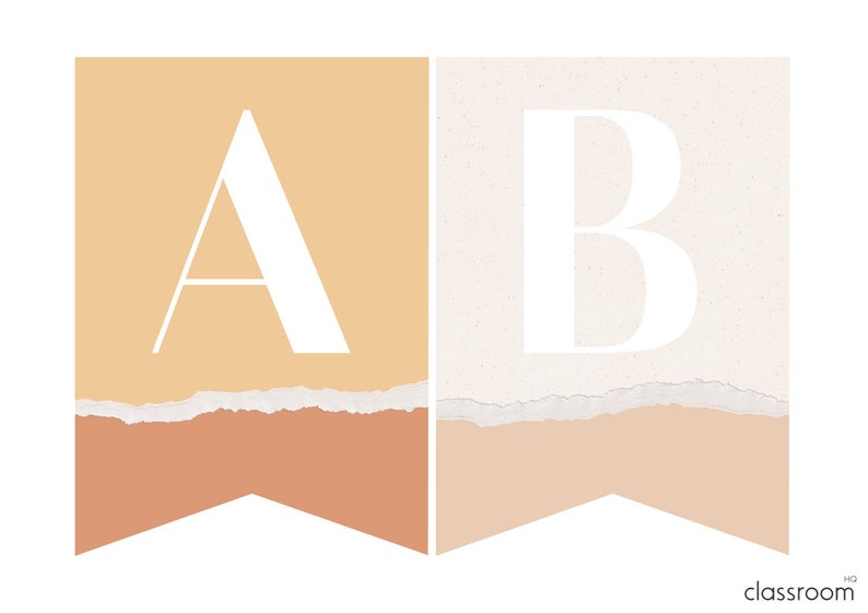 BOHO SUMMER Classroom Bunting Pack - Etsy