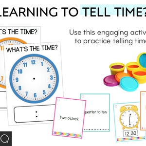 Telling Time Activity - Hour, Half Hour, Quarter Past + Quarter to Time ...