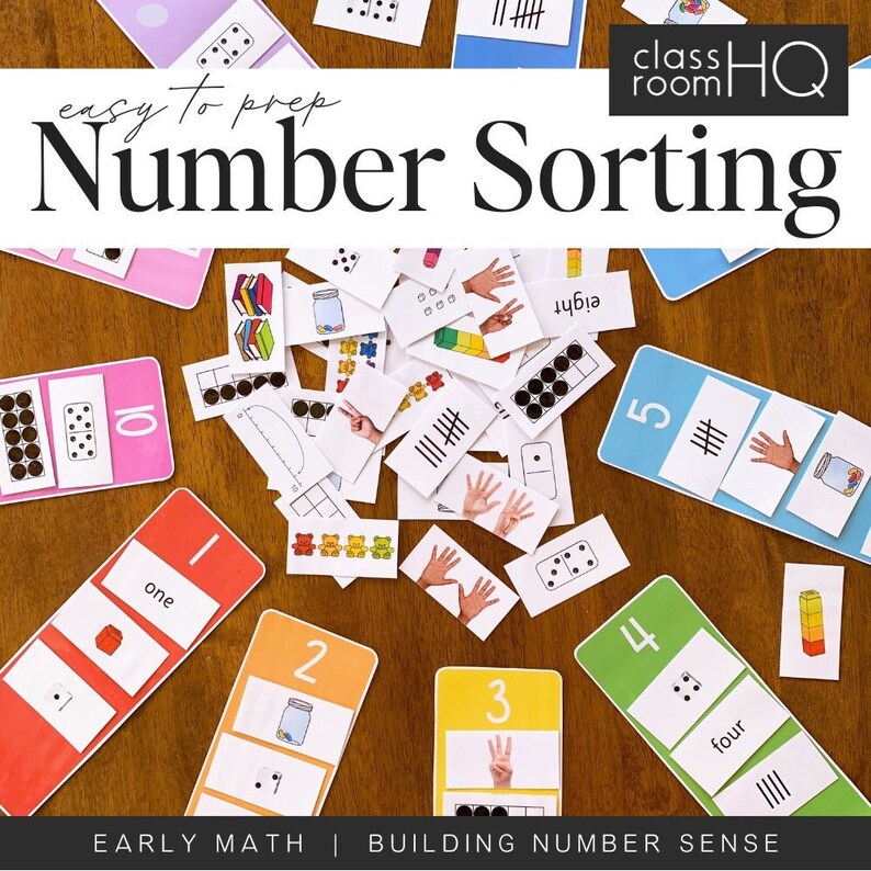 Number Sorting Mats 1-10 - Etsy