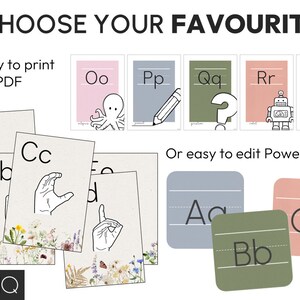 COTTAGECORE Alphabet Posters - Etsy