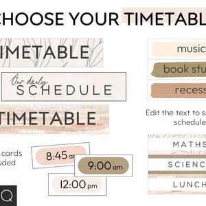 MODERN AUSSIE Classroom Timetable Pack | Australian Themed Classroom ...