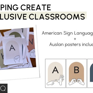 PLANT LIFE Alphabet Posters | ASL + Auslan Alphabet Posters - Etsy