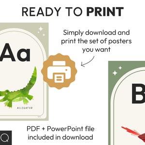 Vintage Retro Daisy Calm Classroom Theme Editable Alphabet Posters HAZY ...