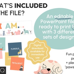 DOG DAYS Affirmation Station Pack | Dog Themed Classroom Decor - Etsy