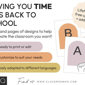 Groovy Vintage Retro Theme Classroom Decor Alphabet Posters | SUNDAZED ...