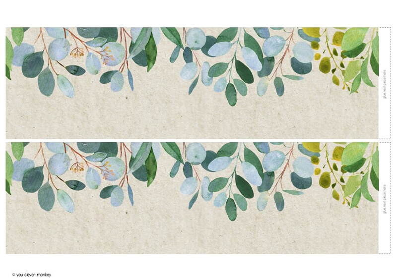 GUM LEAF Classroom Borders Eucalyptus Class Theme - Etsy